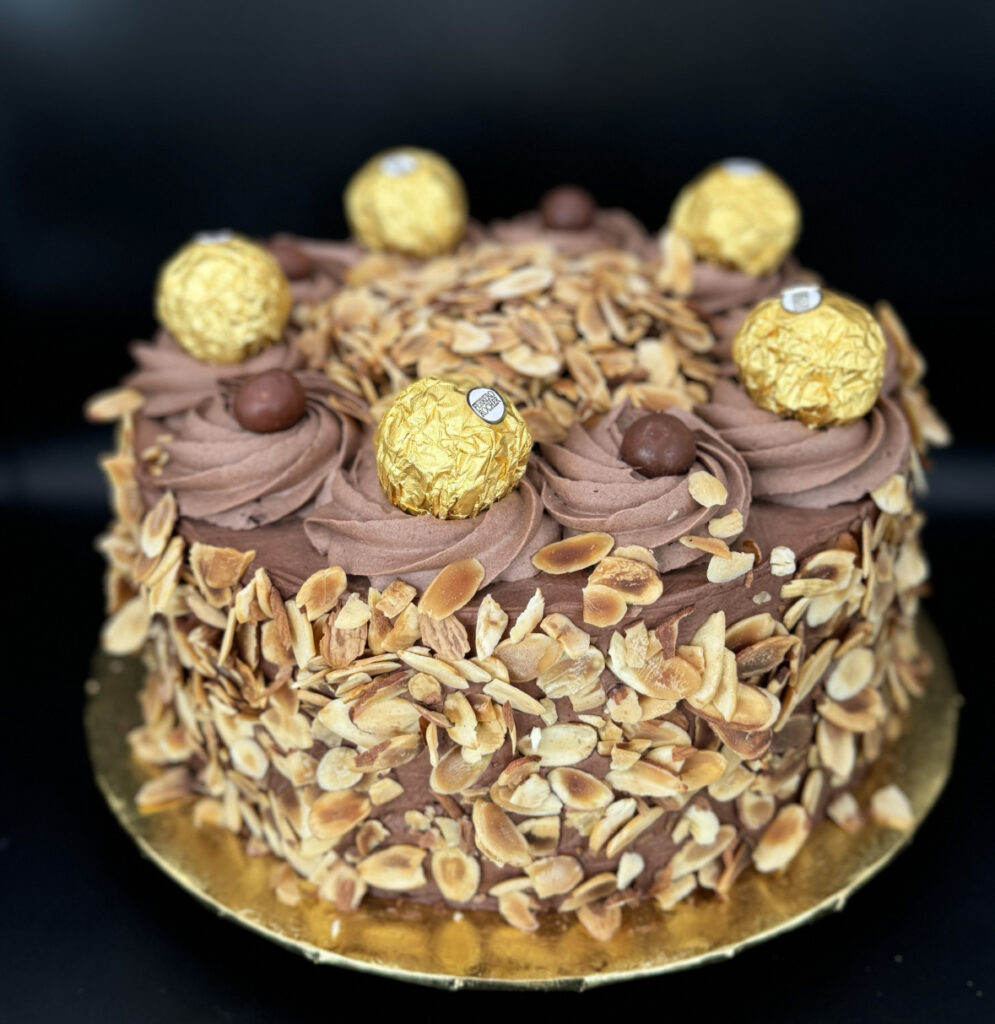 Ferrero Rocher cake 8″ – Suzie’s Pastry